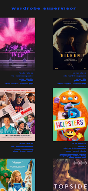 wardrobe supervisor - Lowri Best