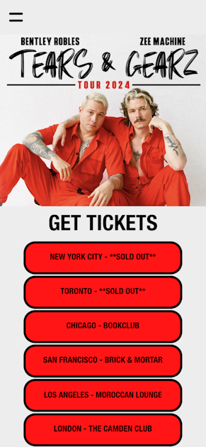 TOUR - Bentley Robles