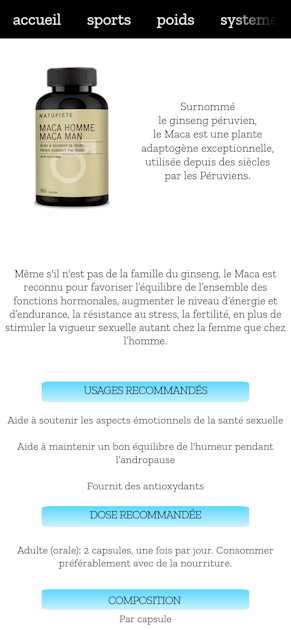 Maca Homme - FIT SANTE