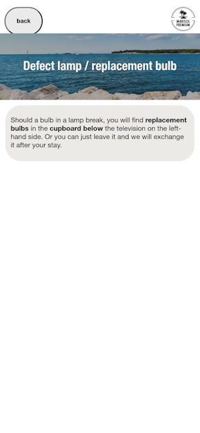 Defect lamp - Welcome