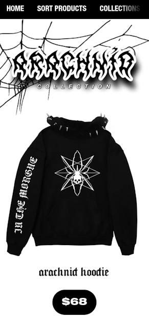 Arachnid Collection - IN THE MORGUE CLOTHING