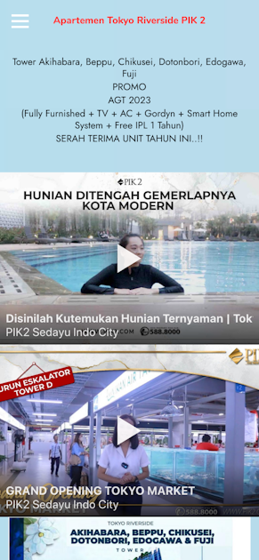 Tokyo Riverside Tower A-F - PIK 2 Golf Island Official Website | Pantai ...