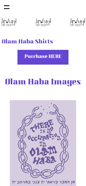 Olam Haba - Jewish Zine Archive