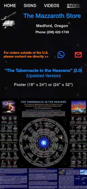 Store - Signs of the Hebrew Mazzaroth