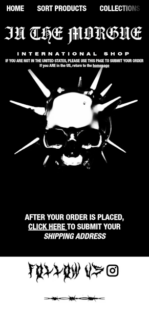 INTERNATIONAL SHOP - IN THE MORGUE CLOTHING